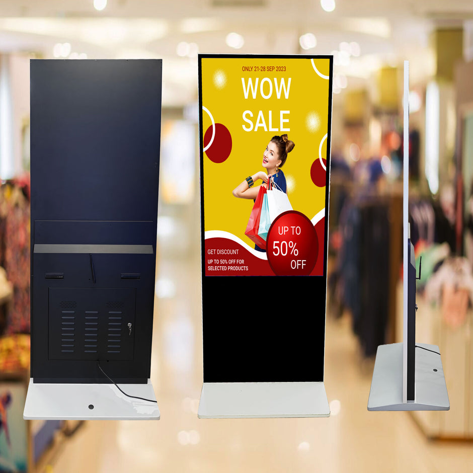 ThinPC Digital Signage Kiosk Standee With Touch & Non Touch