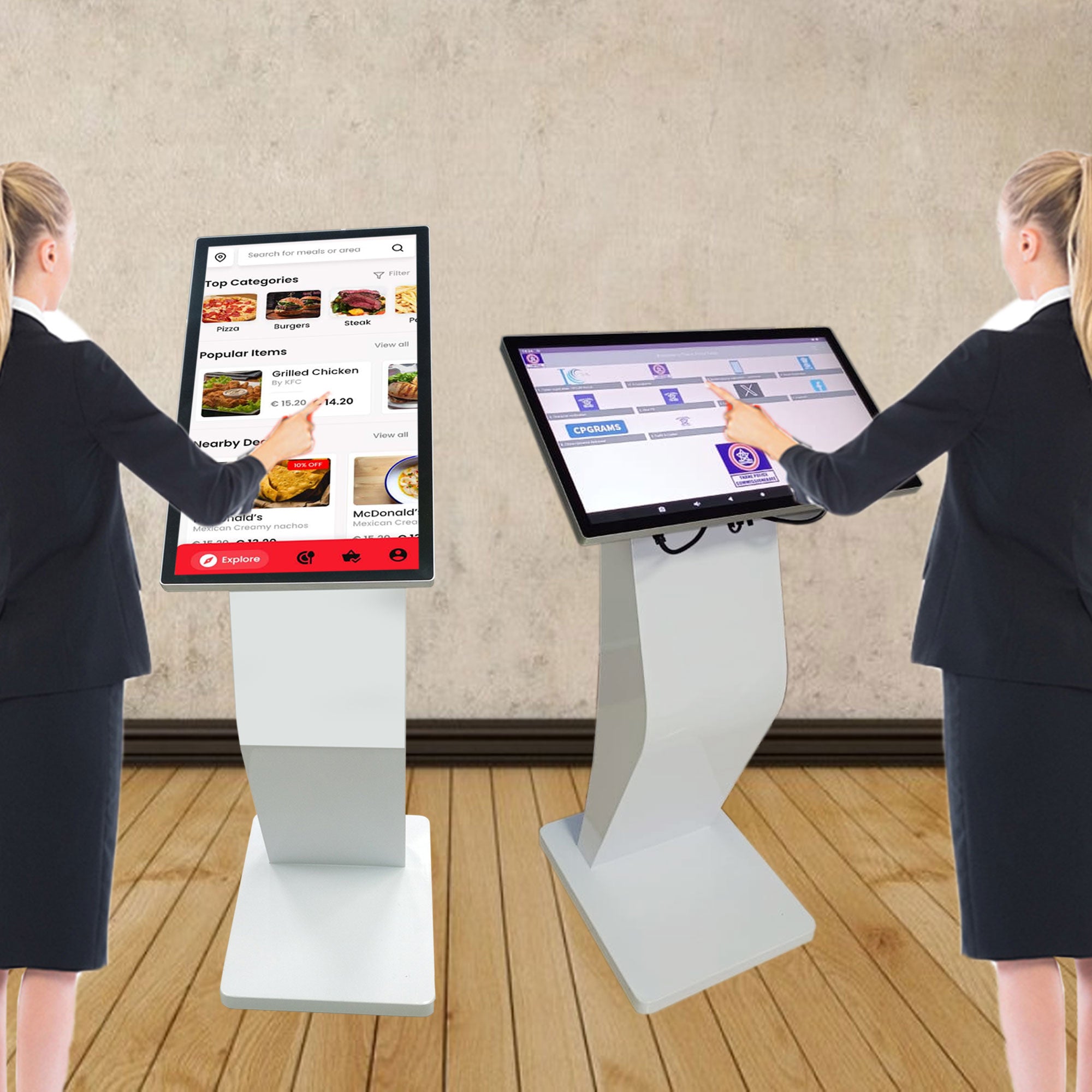 21.5" Touch Screen K Interactive Display Kiosk – ThinPC