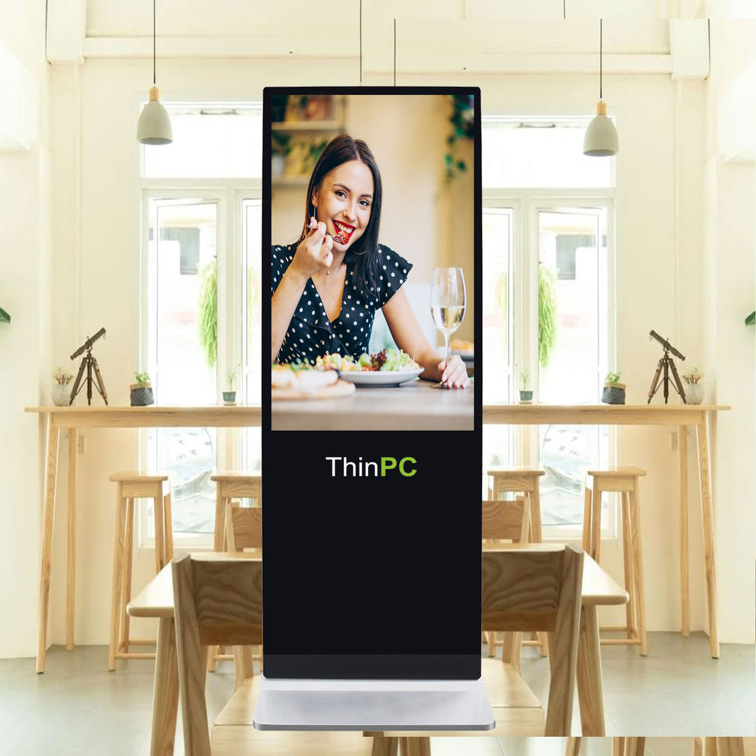 ThinPC Digital Signage Kiosk Standee With Touch & Non Touch