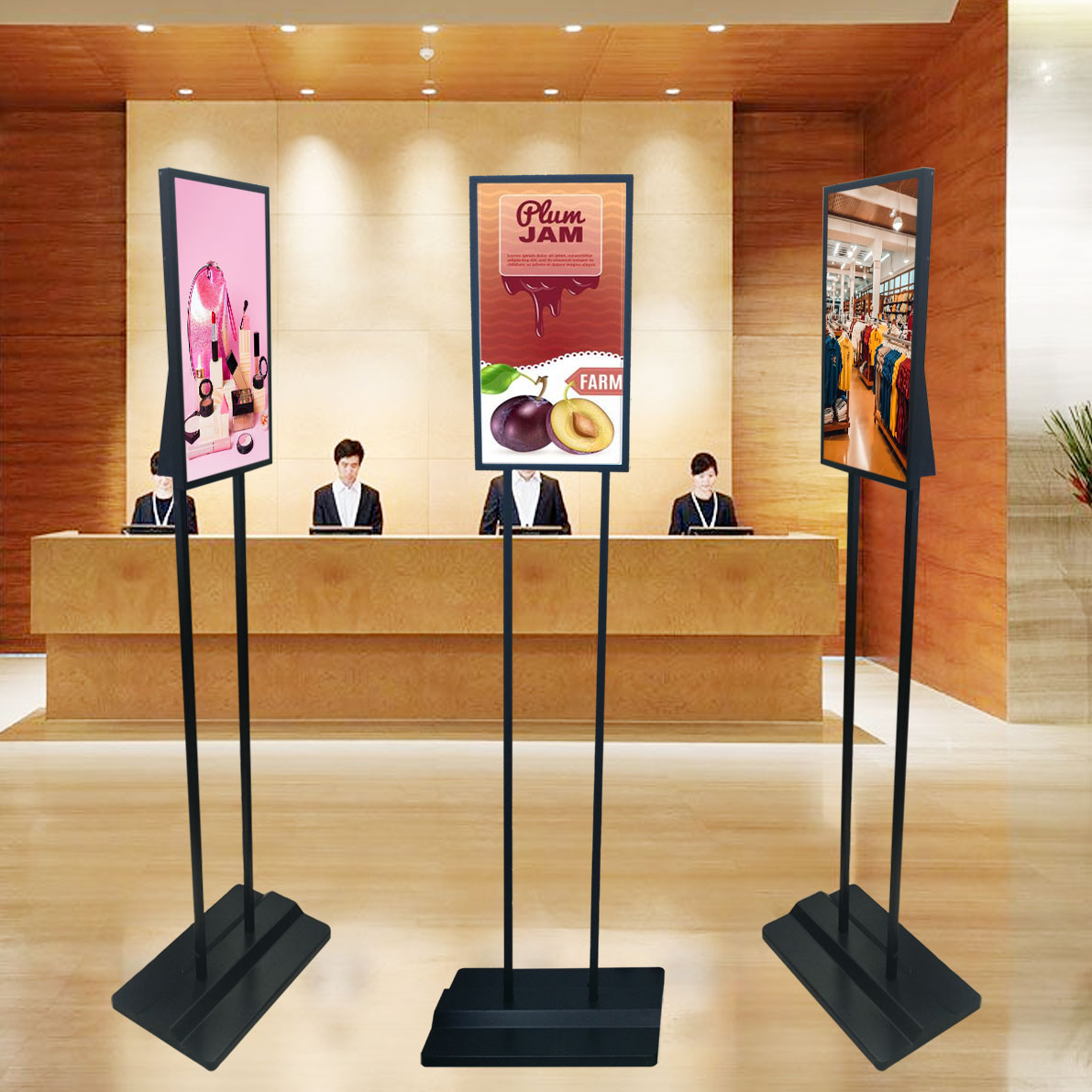 ThinPC Digital Signage Kiosk Standee With Touch & Non Touch