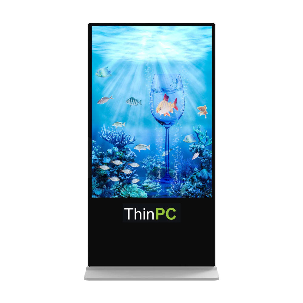 ThinPC Digital Signage Kiosk Standee With Touch & Non Touch