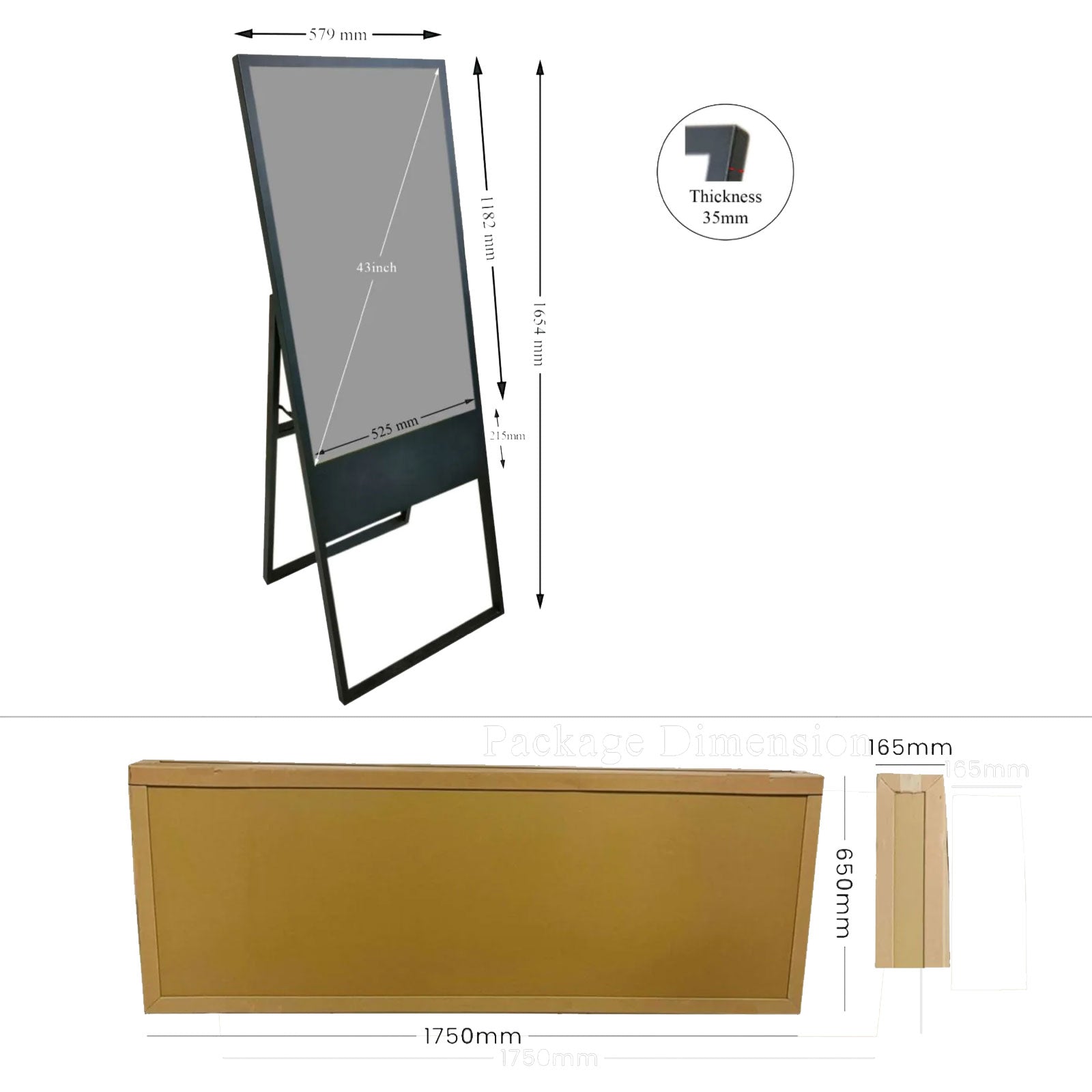 43” A Frame Digital Signage Standee – ThinPC