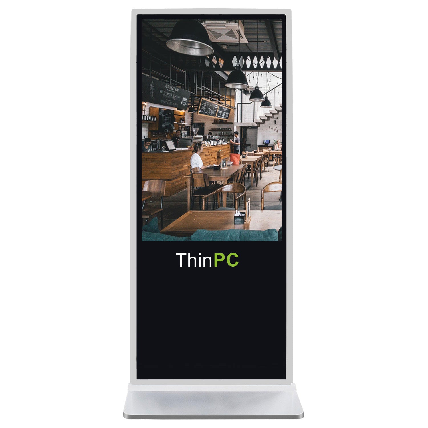 55” IR Ultraslim Digital Display Touch Standee – ThinPC